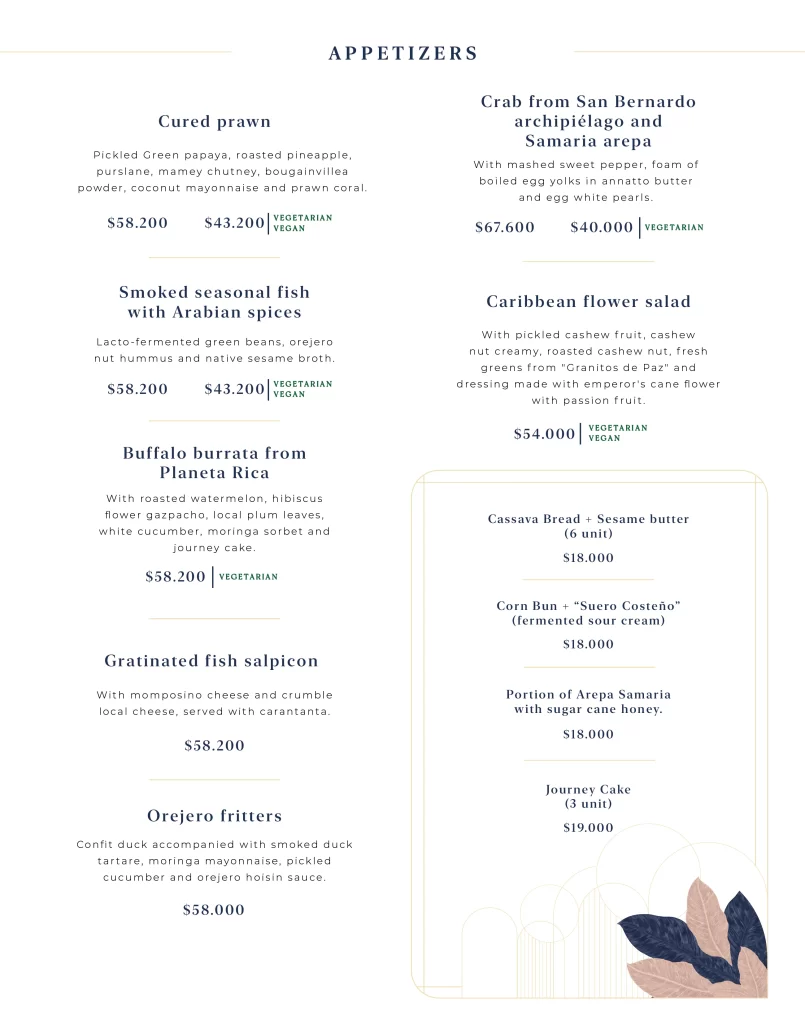 menu – Celele. Restaurante